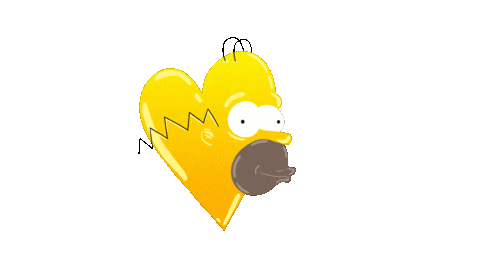 Homer Simpson Love Sticker by MŰV Projekt for iOS & Android | GIPHY