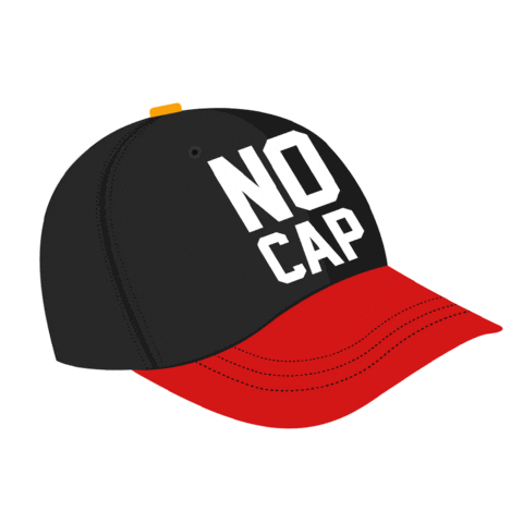 For Real Hat Sticker by SportsManias for iOS & Android | GIPHY