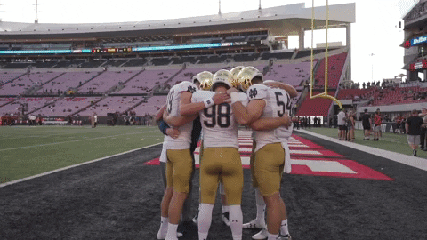 Notre Dame Huddle GIF by Notre Dame Fighting Irish - Find & Share on GIPHY