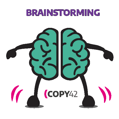 Marketing Brainstorming Sticker by Copy42 for iOS & Android | GIPHY