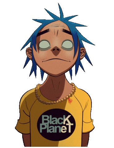 2-D Yes Sticker by Gorillaz for iOS & Android | GIPHY