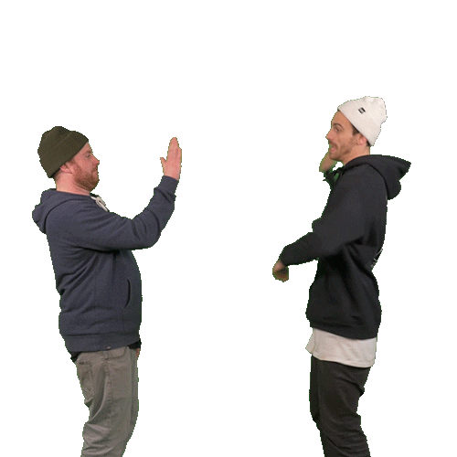 High Five Friends Sticker by funk for iOS & Android | GIPHY