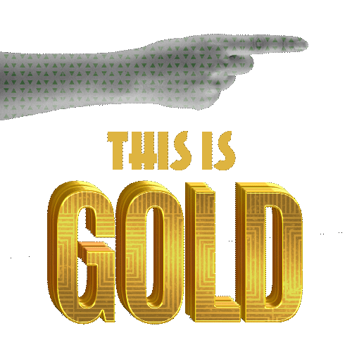 This Is Gold Sticker by Full Digital for iOS & Android | GIPHY