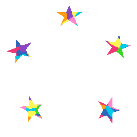 Rainbow Stars Sticker by Megmakes for iOS & Android | GIPHY