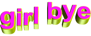 Pink Girl Bye Sticker by AnimatedText for iOS & Android | GIPHY