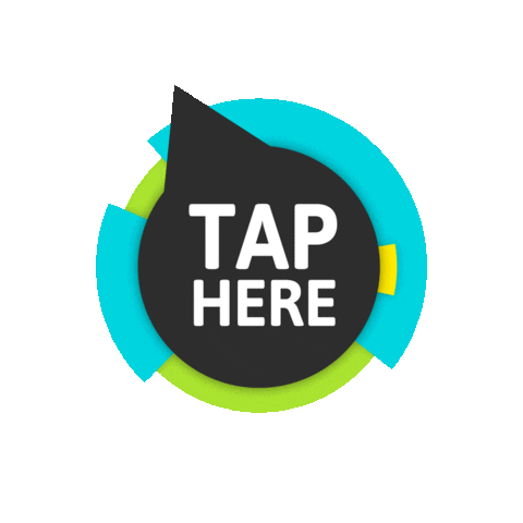 Tap Here Sticker by Urlaubsguru for iOS & Android | GIPHY