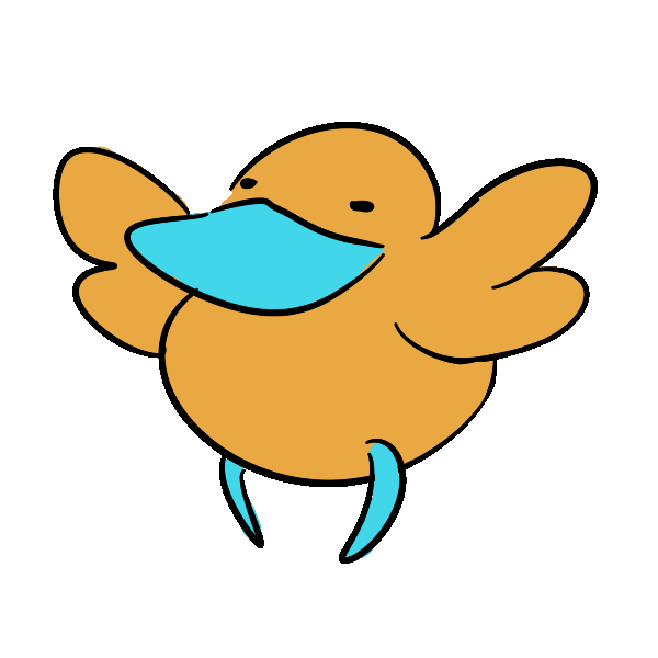 Bird Duck Sticker for iOS & Android | GIPHY