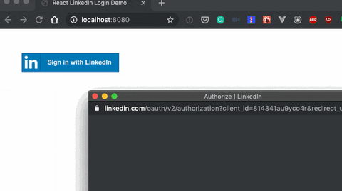 GitHub - chocnut/react-linkedin-login: React LinkedIn Login