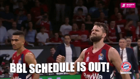 Bbl Schedule GIF by FC Bayern Basketball - Find & Share on GIPHY