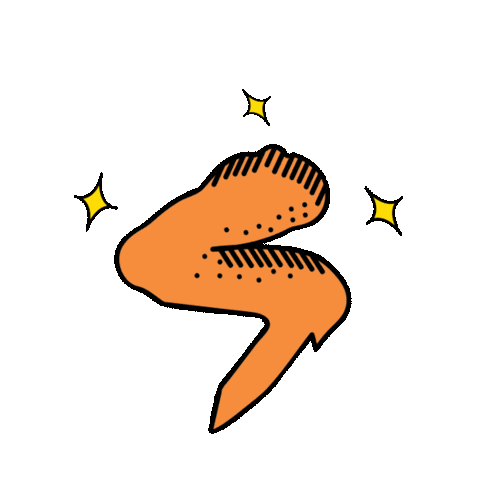 Chicken Wing Sticker by Xindots for iOS & Android | GIPHY
