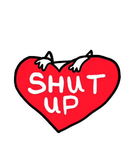 Cat Shut Up Sticker by BadgeBomb for iOS & Android | GIPHY