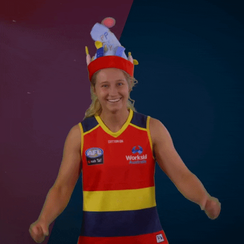 Birthday Celebrate GIF by Adelaide Crows - Find & Share on GIPHY