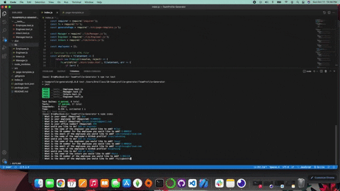 GitHub - HarvBCoding/TeamProfile-Generator