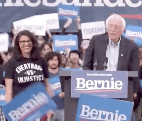 Rashida Tlaib Bernie 2020 GIF by Bernie Sanders - Find & Share on GIPHY