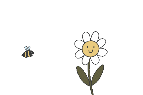 Flower Bee Sticker for iOS & Android | GIPHY
