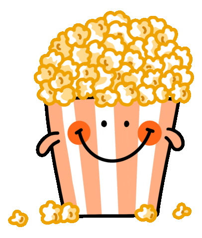Netflix Popcorn Sticker by Andreea Illustration for iOS & Android | GIPHY
