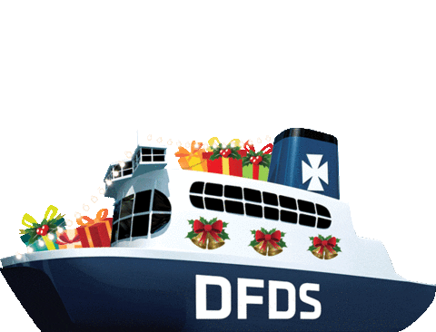 Santa Claus Christmas Sticker by DFDS for iOS & Android | GIPHY
