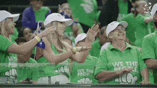 Tennis Fans GIF by Fed Cup by BNP Paribas - Find & Share on GIPHY