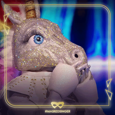 Unicorn Kiss GIF by The Masked Singer UK - Find & Share on GIPHY