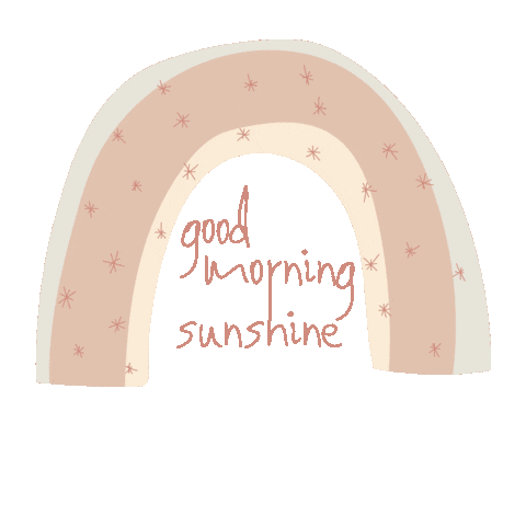 Good Morning Rainbow Sticker by By Emily Grace for iOS & Android | GIPHY