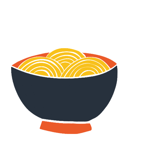 Food Party Noodles Sticker by Frichti for iOS & Android | GIPHY