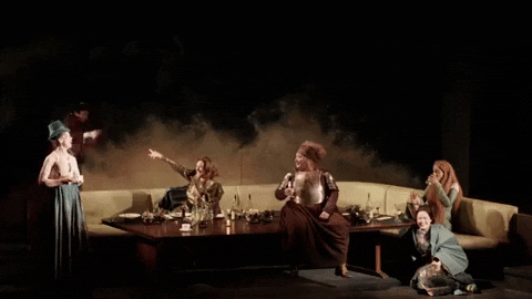 Drunk Night Out GIF by National Theatre - Find & Share on GIPHY