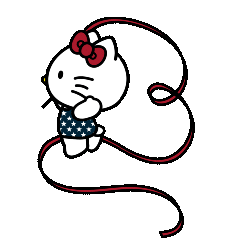 Olympics Gymnastics Sticker by Hello Kitty for iOS & Android | GIPHY