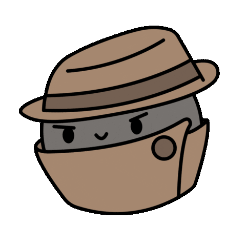 Detective Sneaking Sticker for iOS & Android | GIPHY