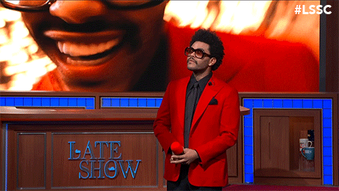 The Weeknd GIF by The Late Show With Stephen Colbert - Find & Share on ...