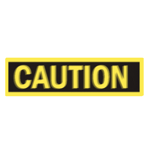 Proceed With Caution Sticker by The Mane Choice for iOS & Android | GIPHY