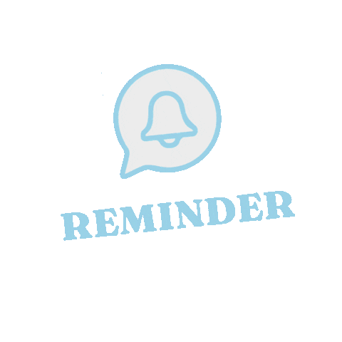 Reminder Dont Forget Sticker by Dharmacreativ for iOS & Android | GIPHY