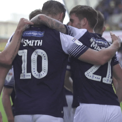 Matt Smith Hug GIF by MillwallFC - Find & Share on GIPHY