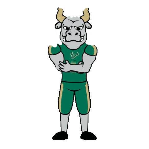 Usf Rocky D Bull Sticker by University of South Florida for iOS ...