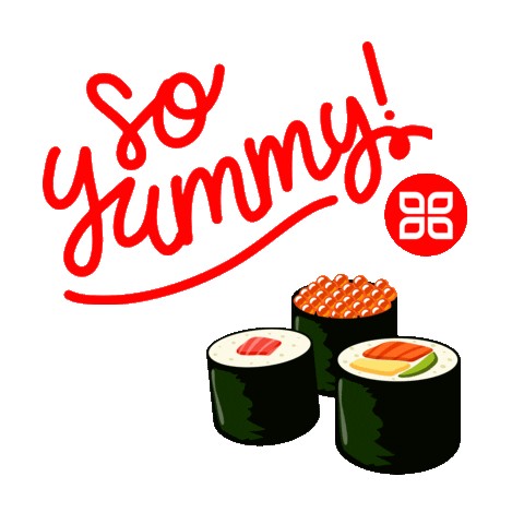 Sushi Eat Sticker by Ikibana for iOS & Android | GIPHY