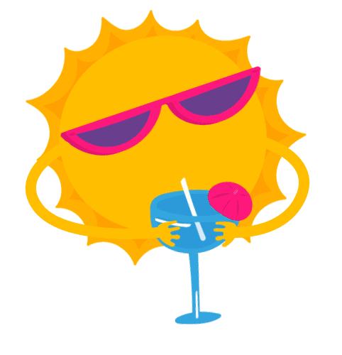 Sun Drinking Sticker for iOS & Android | GIPHY