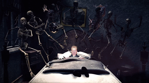 Skeleton Knife GIF by Queens of the Stone Age - Find & Share on GIPHY