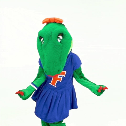 Alberta Gator Dancing GIF by Florida Gators - Find & Share on GIPHY