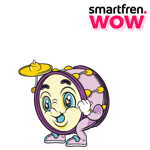 Emoticon Wow Sticker by Smartfren 4G for iOS & Android | GIPHY