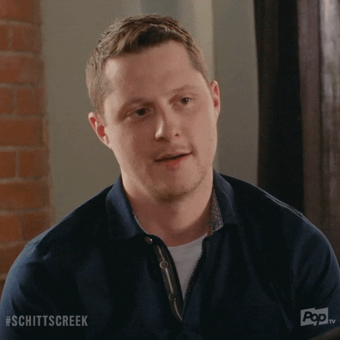 Patrick Brewer Nod GIF by Schitt's Creek - Find & Share on GIPHY