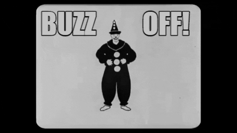 Buzz Off Go Away GIF by Fleischer Studios - Find & Share on GIPHY