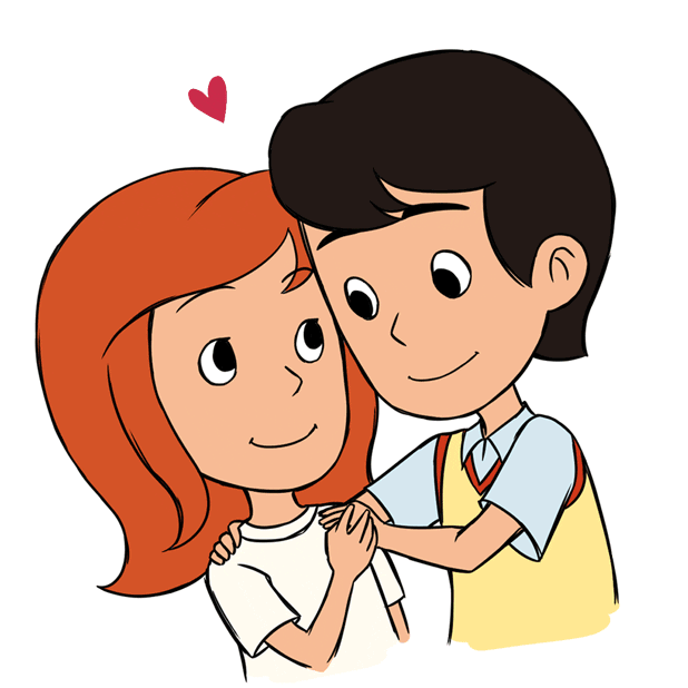 In Love Friends Sticker by Kiddinx for iOS & Android | GIPHY