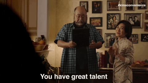 Cbc You Are Talented GIF by Kim's Convenience - Find & Share on GIPHY