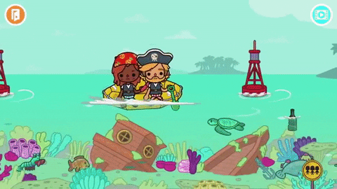 Pirates Toca Life Vacation GIF by Toca Boca - Find & Share on GIPHY