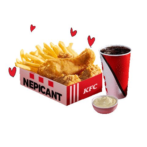 Fried Chicken Food Sticker by KFC România for iOS & Android | GIPHY