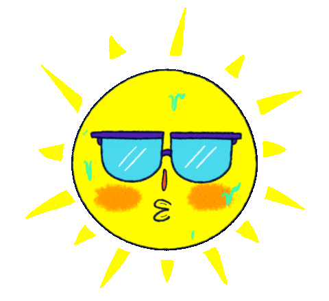Summer Blushing Sticker by Katharine Kow for iOS & Android | GIPHY