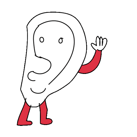 Ear Listen Sticker by Lowi for iOS & Android | GIPHY