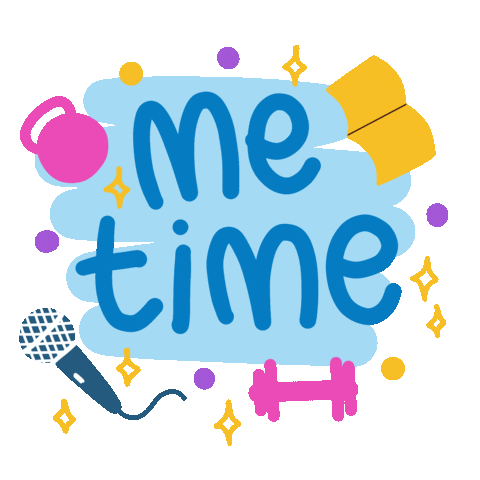 Me Time Sticker for iOS & Android | GIPHY