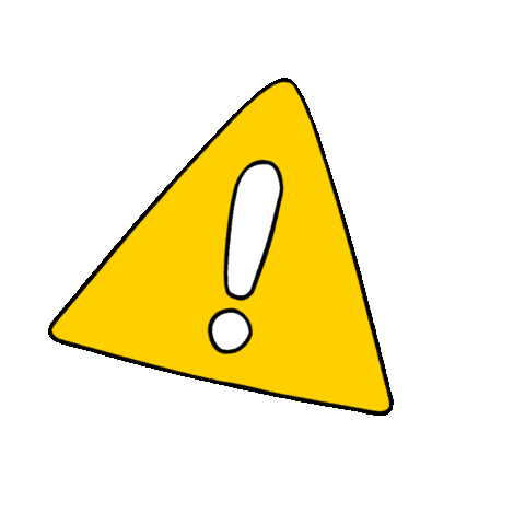 Sign Warning Sticker by Marcela Sabiá for iOS & Android | GIPHY