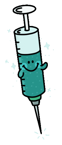 Vaccine Vax Sticker by Andreea Illustration for iOS & Android | GIPHY