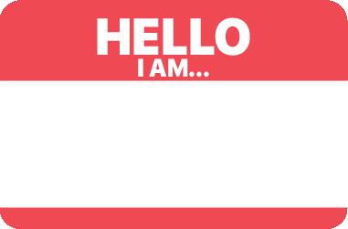 Nametag Hello GIF by More Human - Find & Share on GIPHY